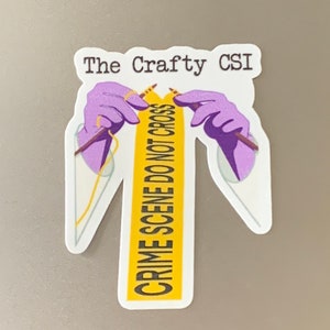 The Crafty CSI Logo Sticker Crime Scene Investigation Death ...