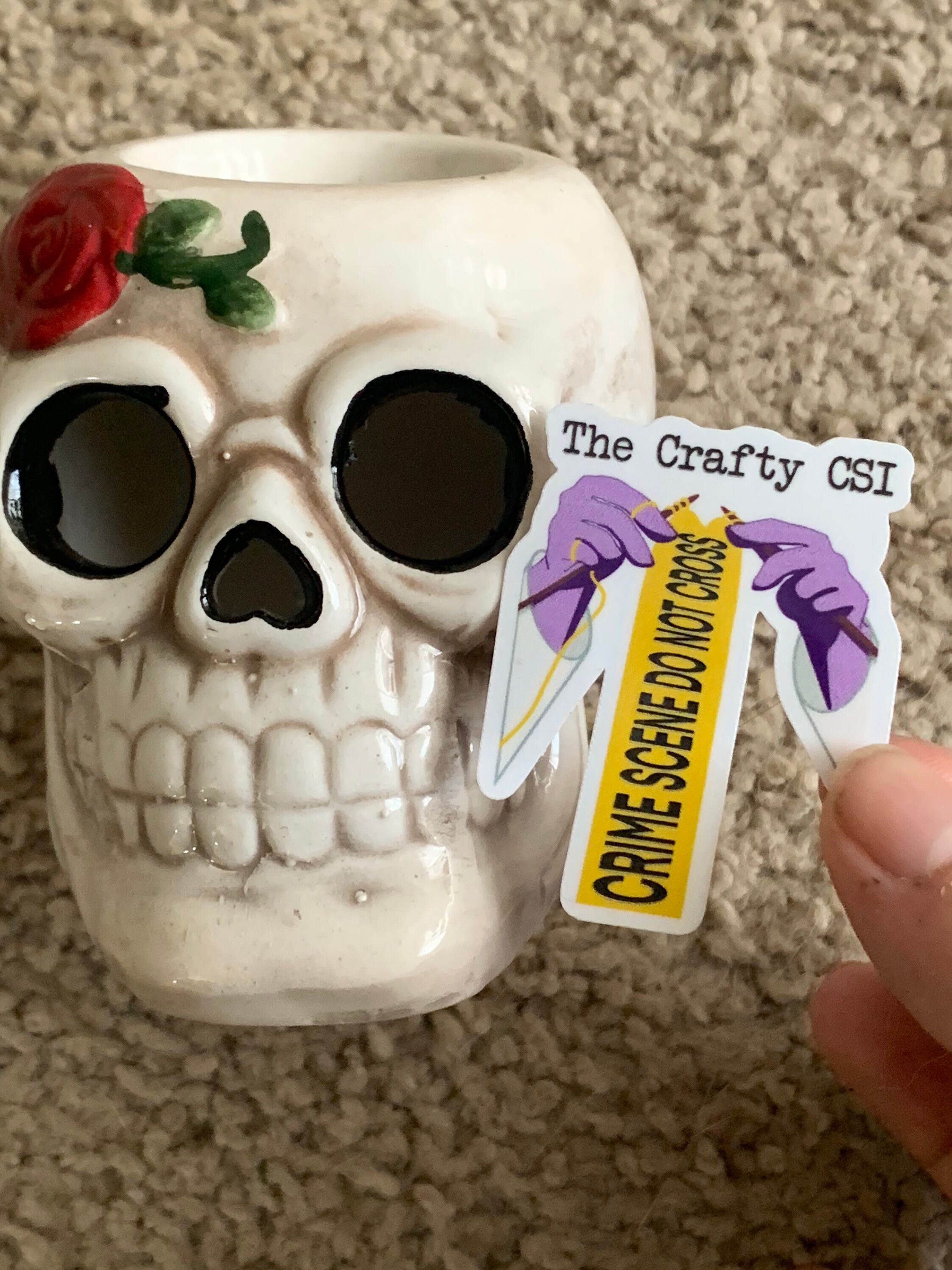The Crafty CSI Logo Sticker Crime Scene Investigation - Etsy