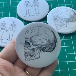 Anatomy Skull Pin-back Button | Forensic Pathology | Medical Examiner ...