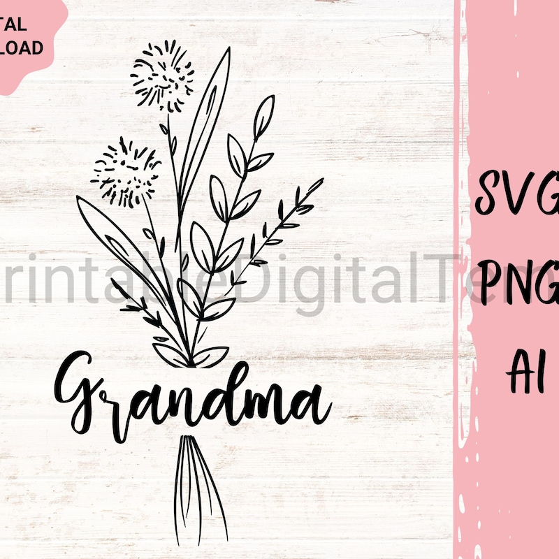 Svg File Grandma - Etsy