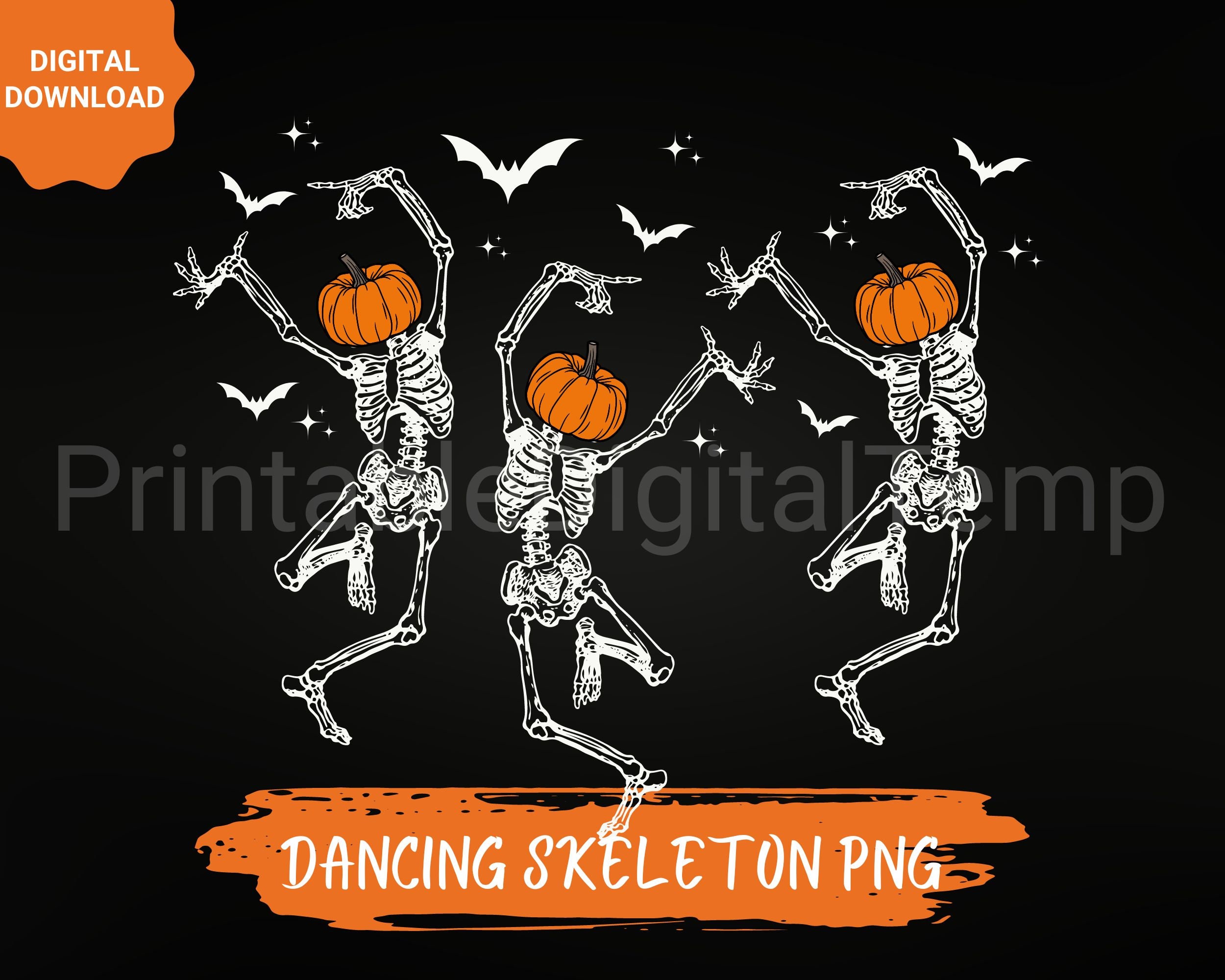 Skeleton Halloween PNG, Dancing Skeleton Png, Skeleton Dancing PNG ...