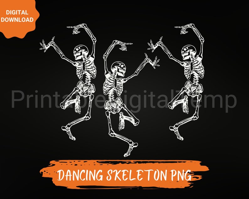Dancing Skeleton Pngskeleton Halloween PNG Skeleton Dancing - Etsy