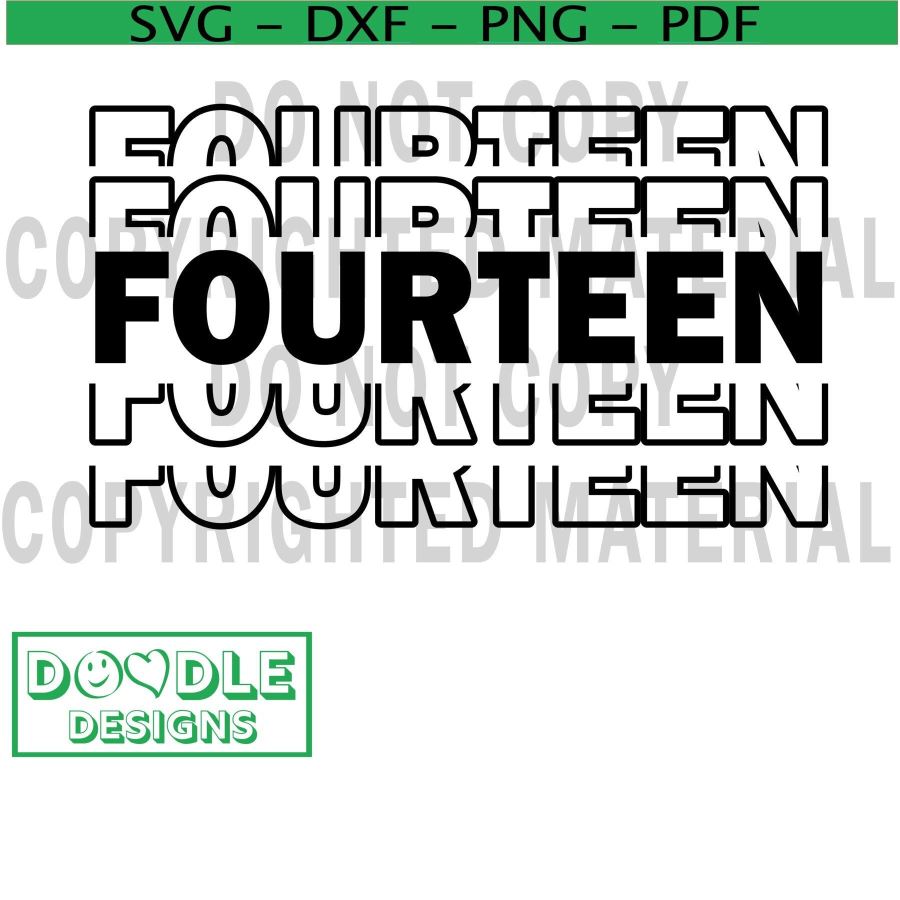 Fourteenth Birthday SVG 14th Birthday Cut File Retro 14th - Etsy