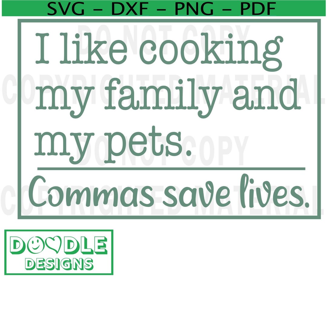 Teacher Funny Commas Save Lives SVG English Teacher SVG - Etsy Australia