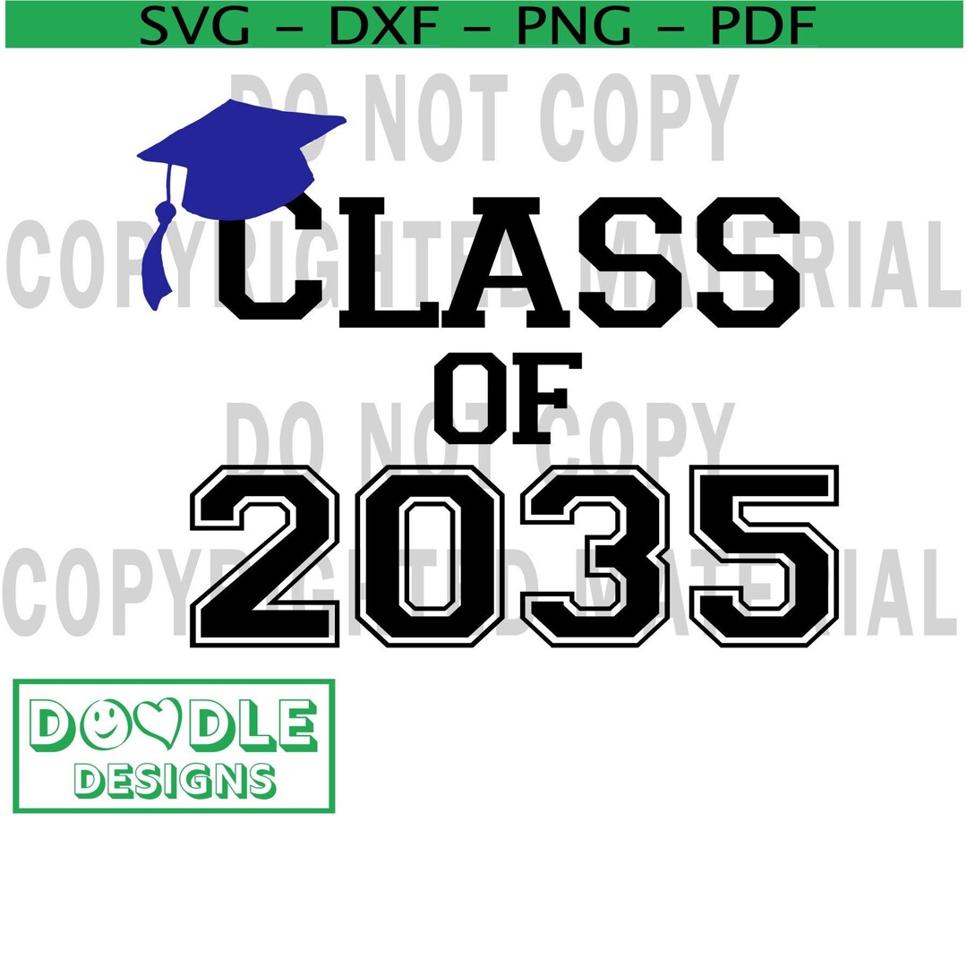 Class of 2035 SVG Class of 2035 Cut File personal Use - Etsy Singapore