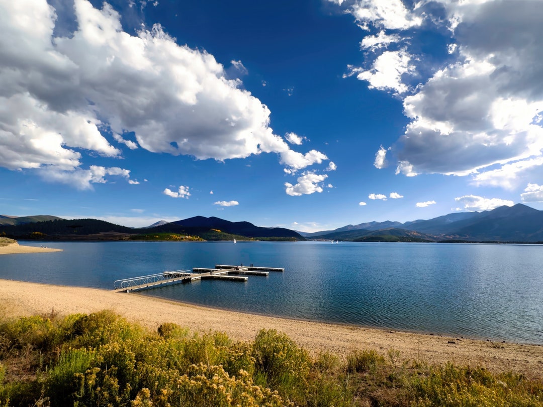 Lake Dillon View From Point Dillon Park: Landscape Canvas Print Metal ...