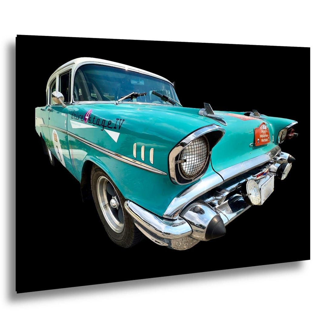 1957 Chevrolet Bel Air Wall Art Classic Vintage Car Photography Print ...