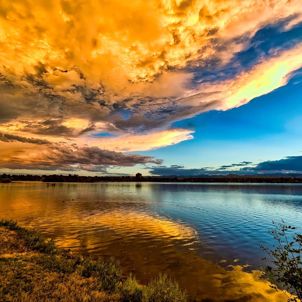 Denver Landscape Canvas Art - Etsy