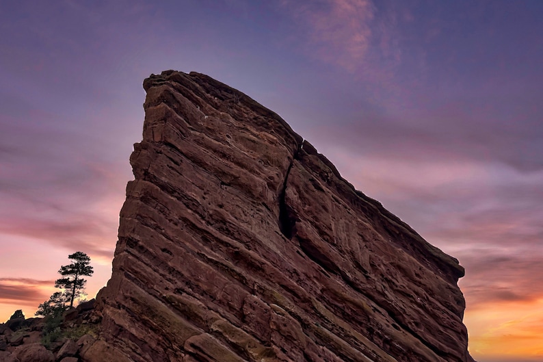 Colorado's Iconic Red Rocks Amphitheater Creation Rock Sunrise: Canvas ...