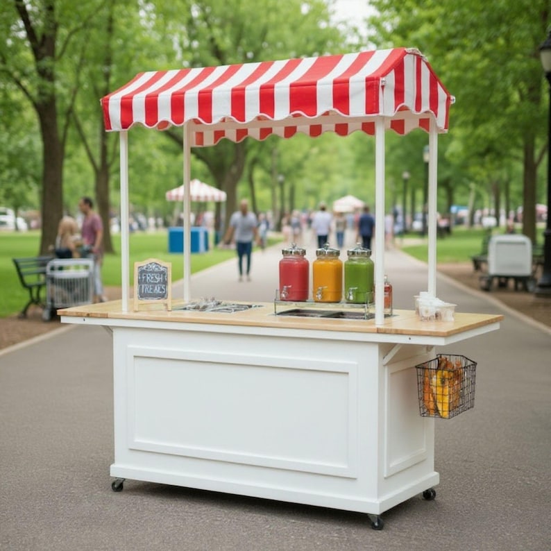 DIY Mobile Snack Bar Cart | Charcuterie Cart on Wheels | Small Foldable ...