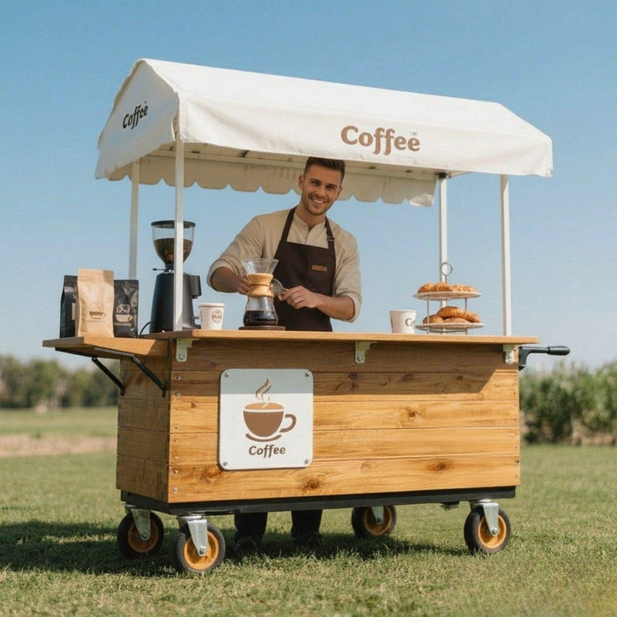 DIY Mobile Bar Cart | Coffee Cart | Custom Food Cart Plan PDF | Wedding ...