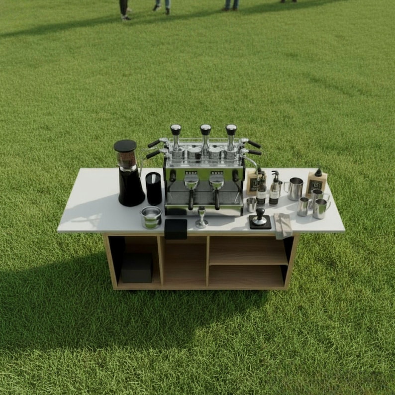 DIY Coffee Cart Plans | Collapsible Mobile Espresso Bar | Foldable ...