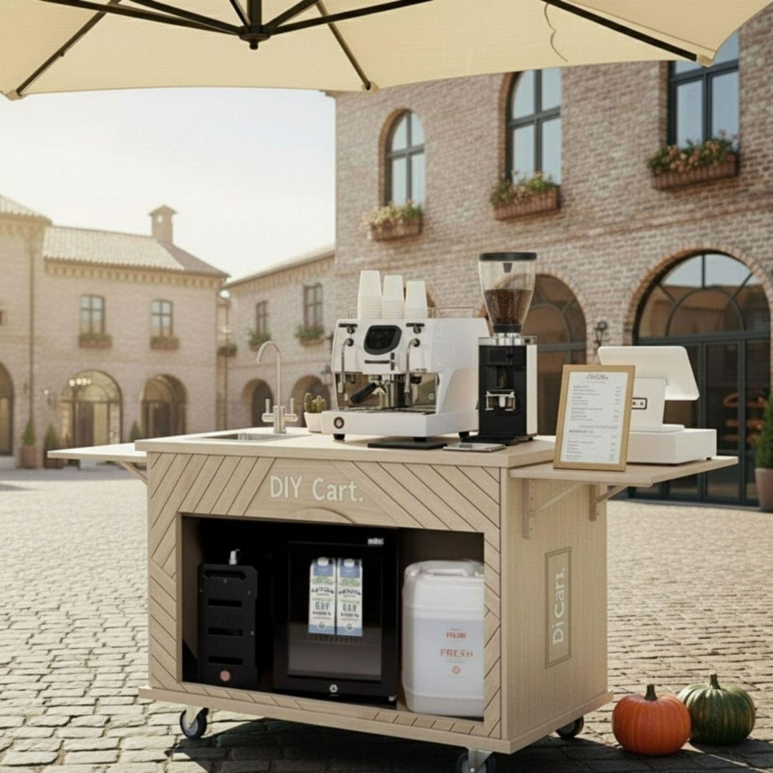 DIY Mobile Bar Cart | Coffee Cart | Custom Food Cart Plan PDF | Wedding ...