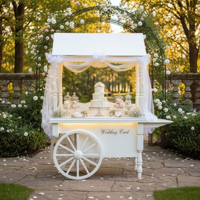 Candy Cart DIY Plan PDF | İce Cream Cart | Dessert Cart | Wedding Sweet ...