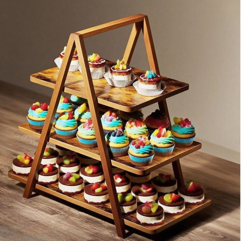 DIY Tiered Display Stand Plan: Craft Fair & Wedding (PDF Download) - Etsy