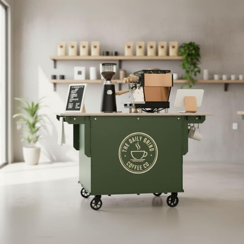 DIY Collapsible Coffee Cart Plans: Mobile Bar Blueprint (PDF Pattern ...