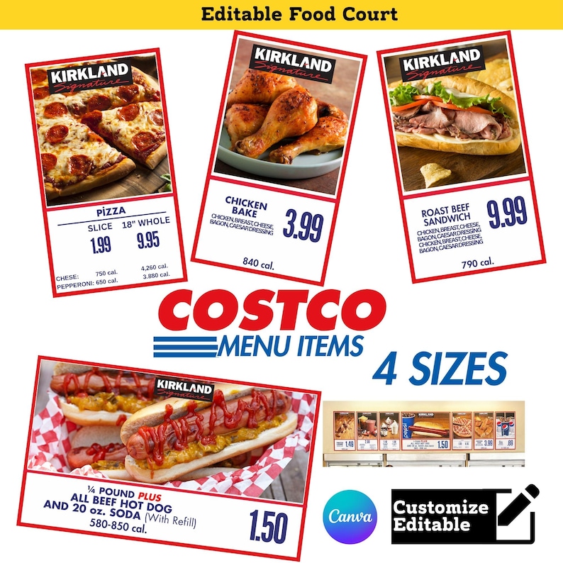 Costco Party Pack Bundle | Birthday Decorations, Signs, Invite (digital ...