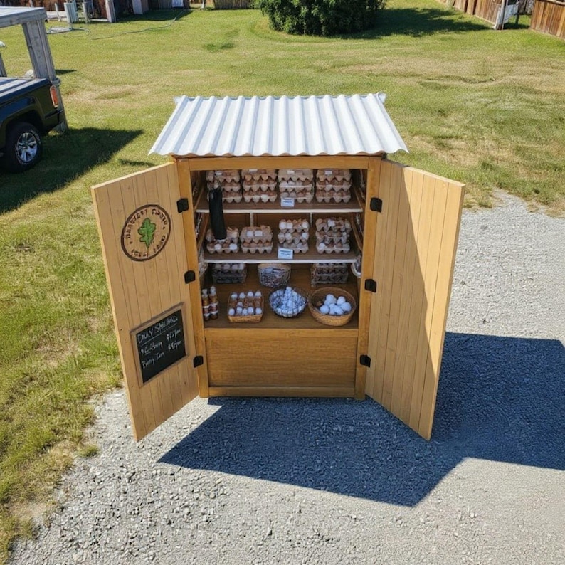 Egg Stand Plans | roadside Egg Selling Stand Plans | Farmstand Plans ...