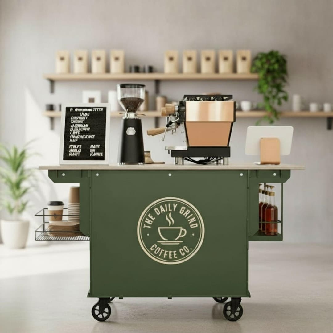 DIY Collapsible Coffee Cart Plans: Mobile Bar Blueprint (PDF Pattern ...