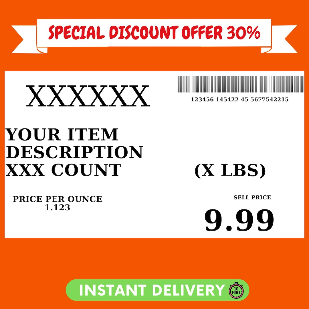 Custom Price Signs | Costco Party | Costco Item Signs | Customizable ...