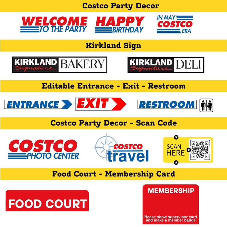 Costco Halloween Party Pack: Printable Decorations & Games (PDF ...