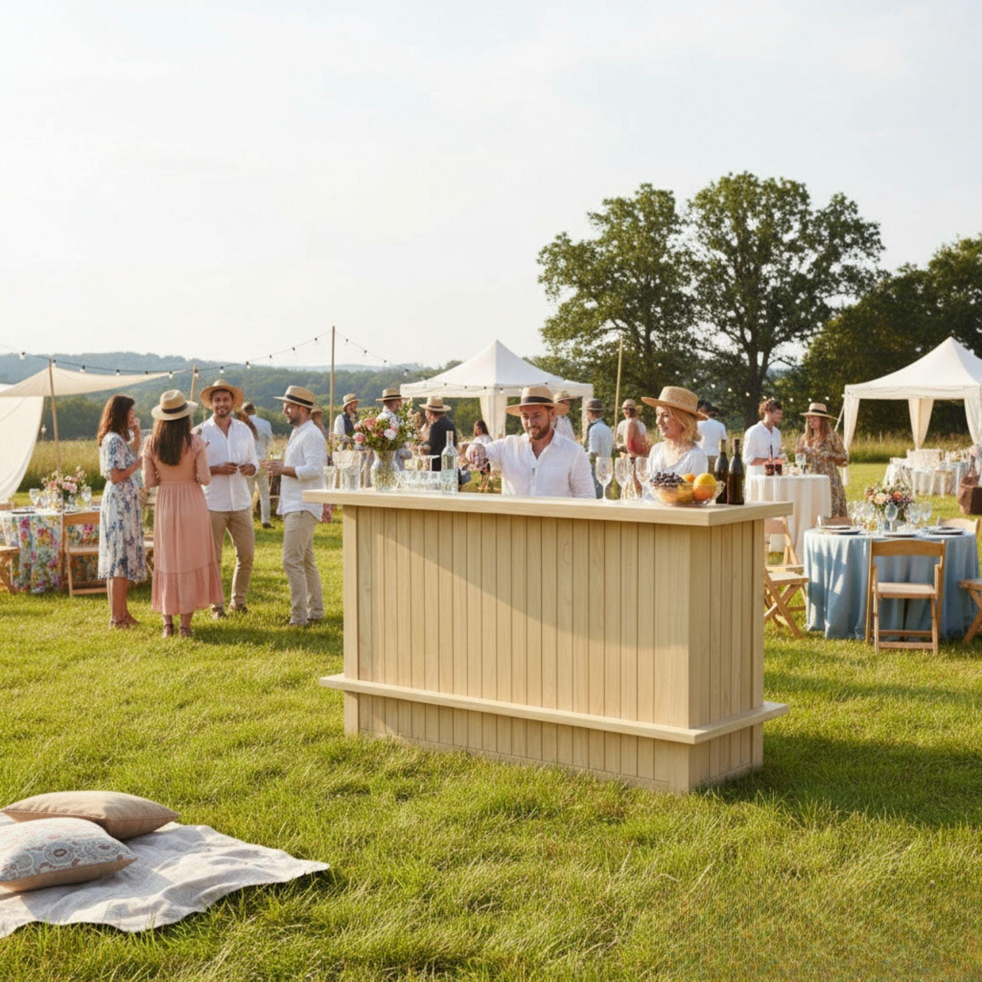 DIY Outdoor Bar Plan: Folding Wooden Patio Bar Blueprint (PDF Digital ...