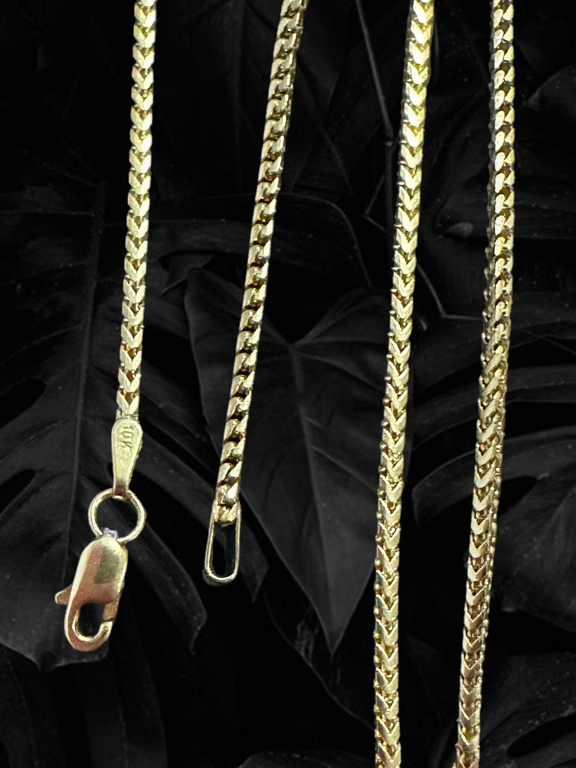 10k Box Franco Chain - Etsy