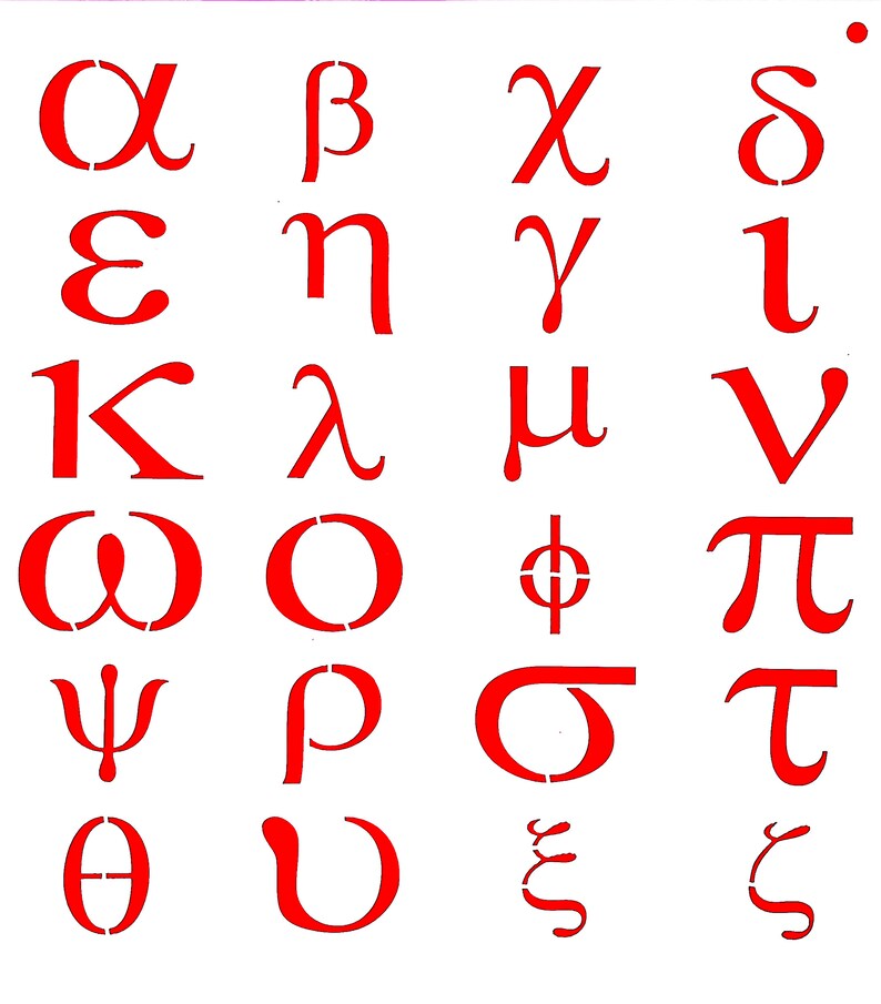 Stencil 1 Educational Templates Alphabet Letter Numbers Symbols Signs ...