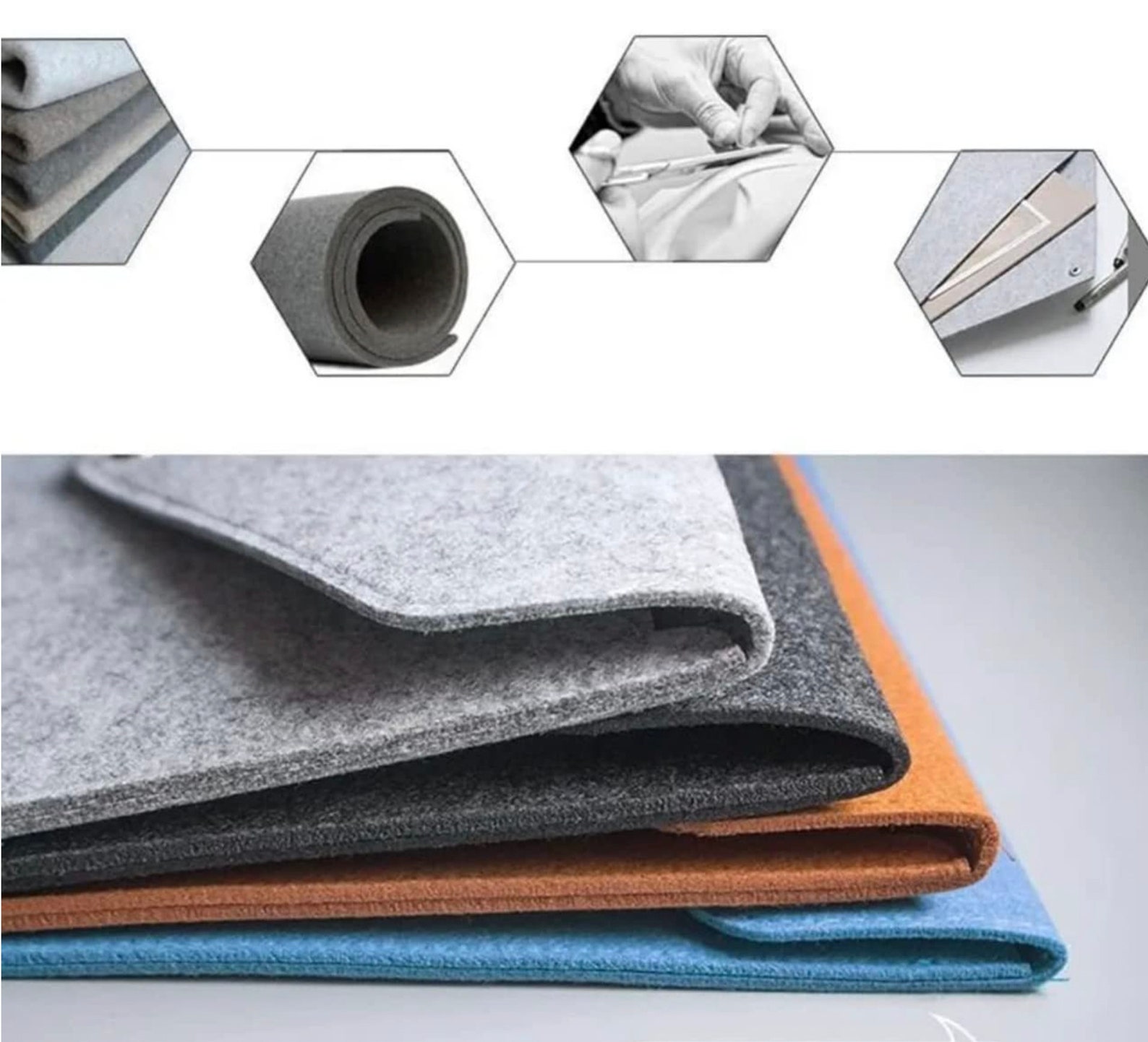 Felt File Folder Office Home School Stationery Storage, Document Bag ...