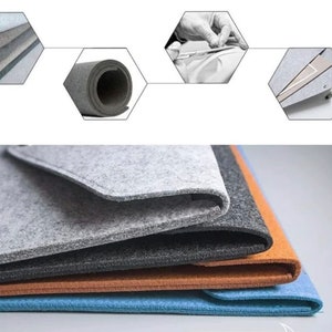 Felt File Folder Set, Gray Document Bag, Button Closure (2 Pcs) - Etsy