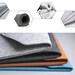 Felt File Folder Set, Gray Document Bag, Button Closure (2 Pcs) - Etsy
