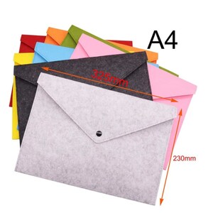 Felt File Folder Office School Stationery Storage, Cloth Folder ...
