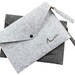 Felt File Folder Set, Gray Document Bag, Button Closure (2 Pcs) - Etsy