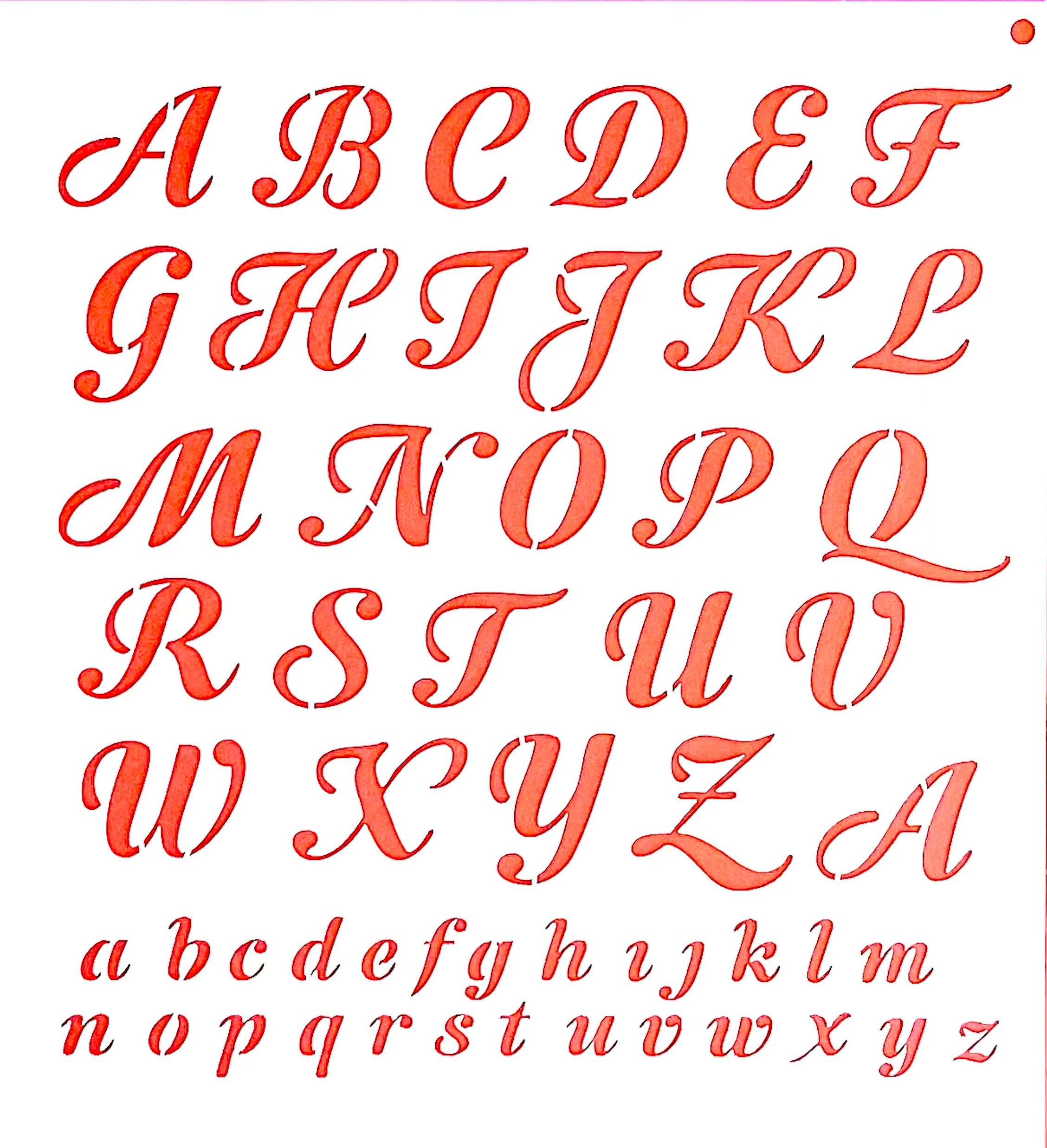 Stencil 1 Educational Templates Alphabet Letter Numbers Symbols Signs ...