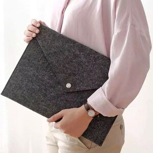 Felt File Folder Office Home School Stationery Storage, Document Bag ...