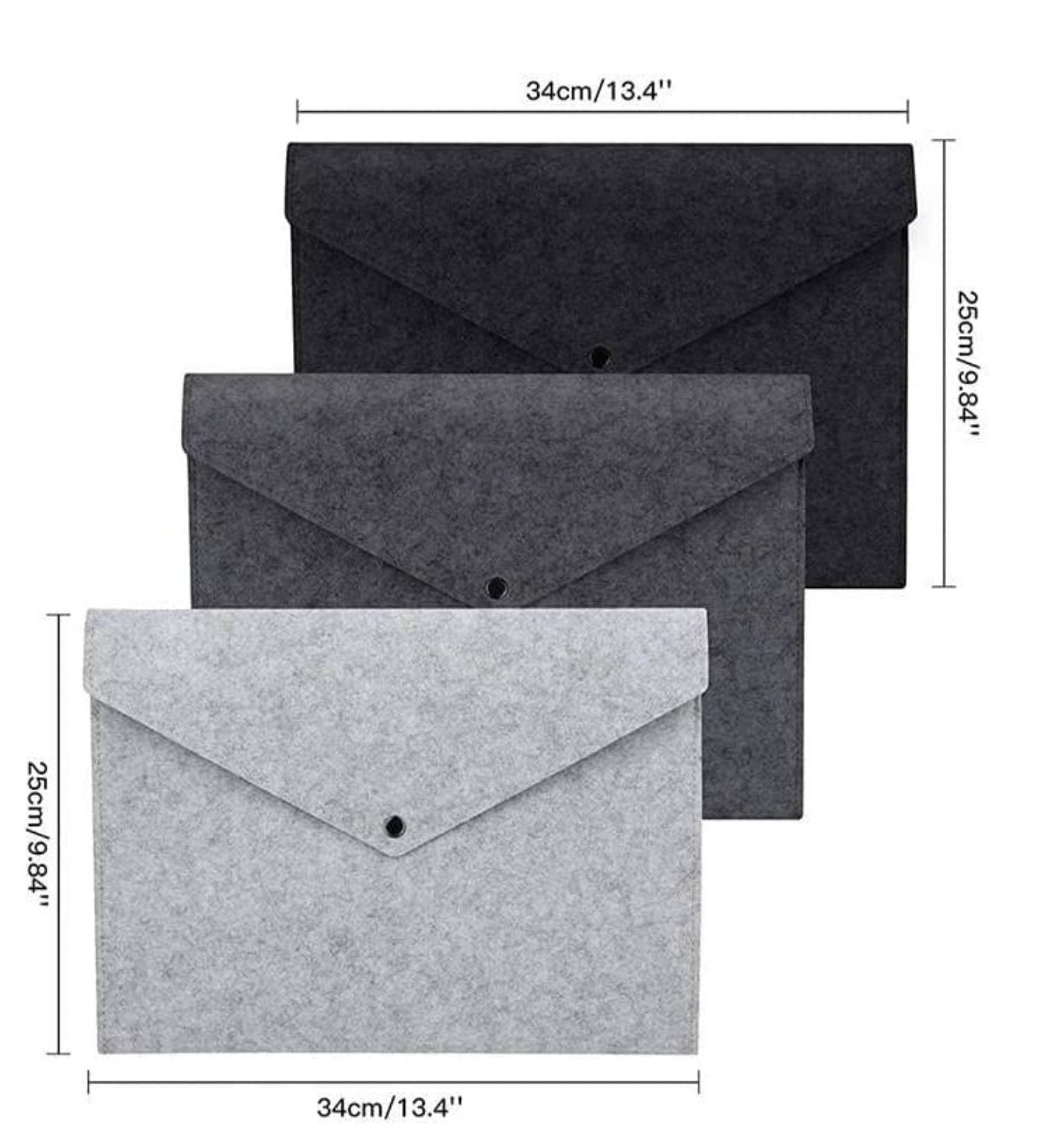 Felt File Folder Office Home School Stationery Storage, Document Bag ...