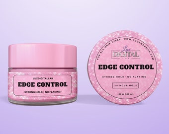 Edge Control Label Design Template Hair Product Label - Etsy