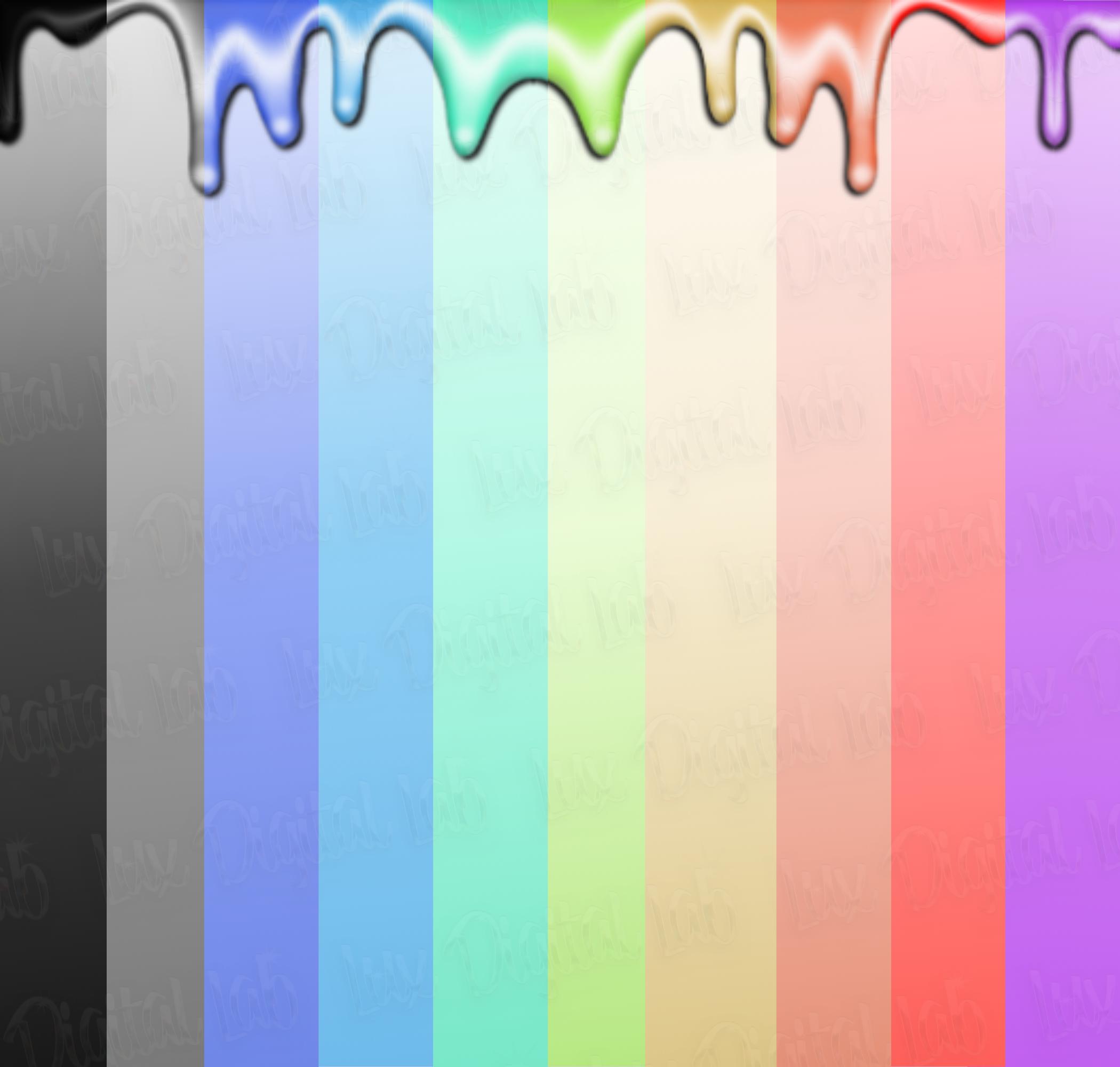 Gooey Drip Digital Paper - Etsy
