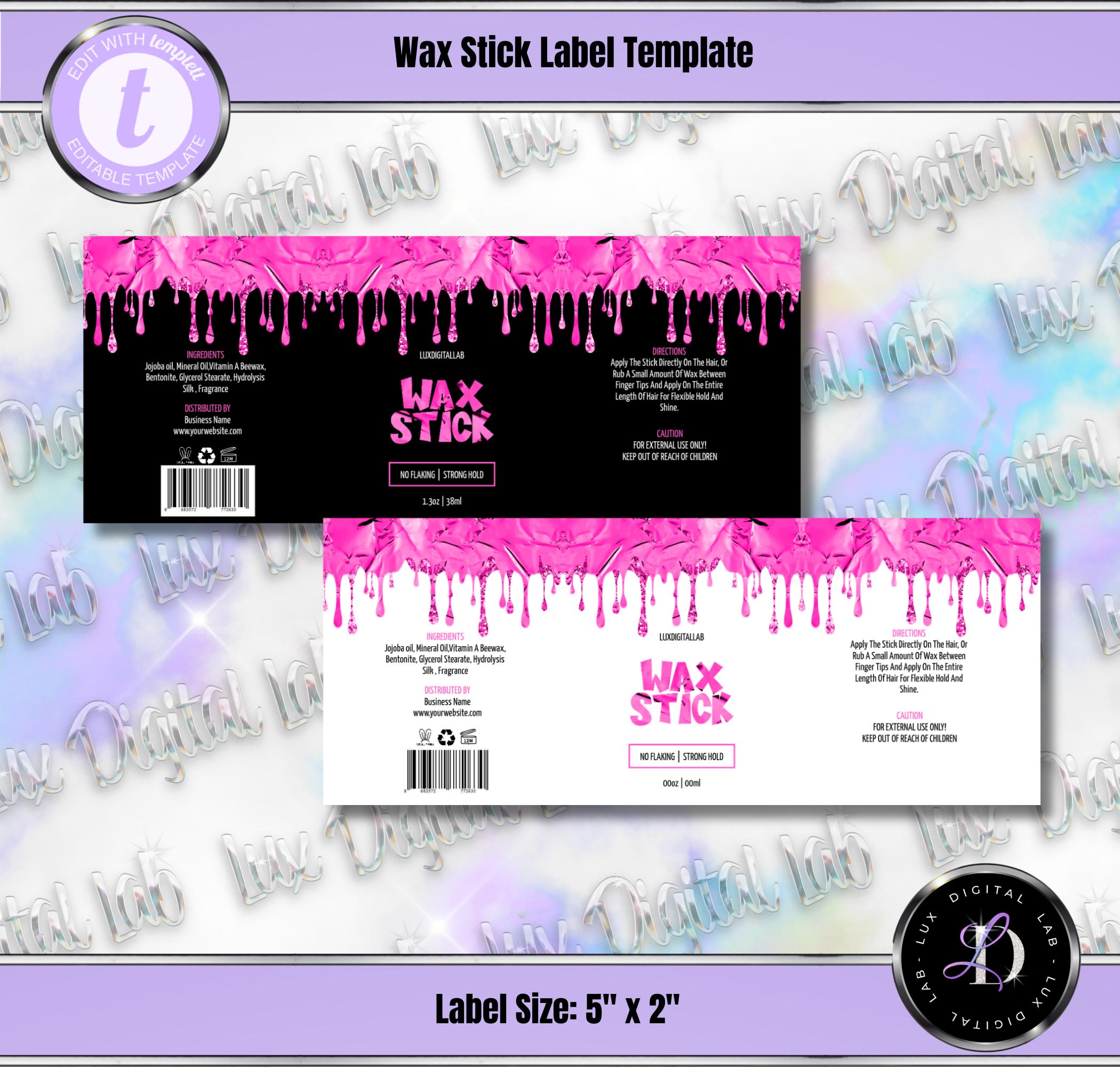 16 Pink Metallic Drip Label Templates Set - Etsy