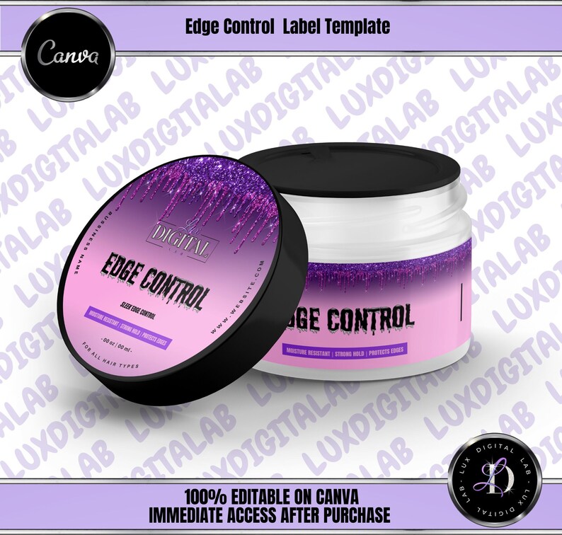 Double Drip Edge Control Label Template - Etsy