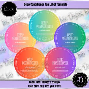 40 Colorful Gradient Product Label Templates Set - Etsy