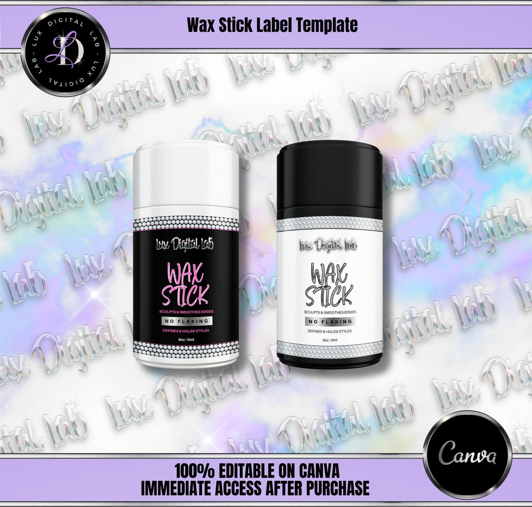 Diamond Wax Stick Label Template - Etsy