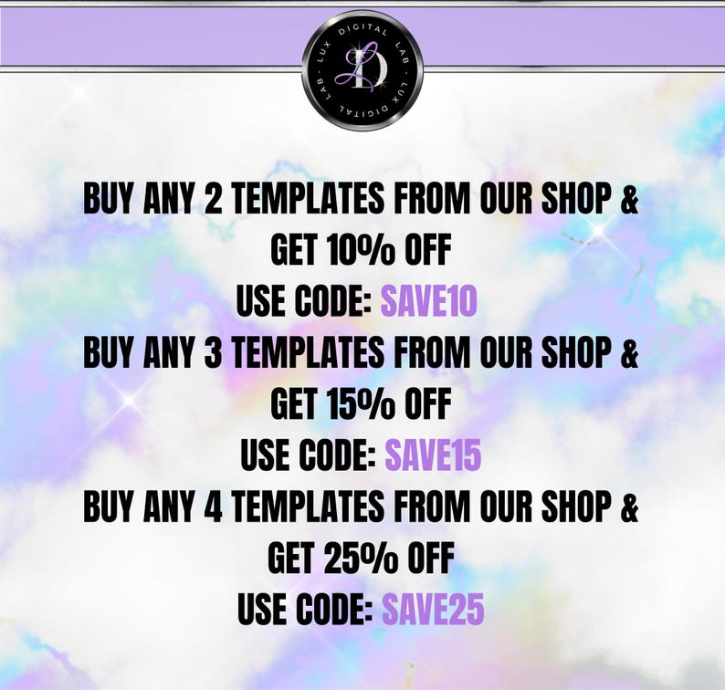 5 Colorful Gradient Braid Gel Label Template - Etsy
