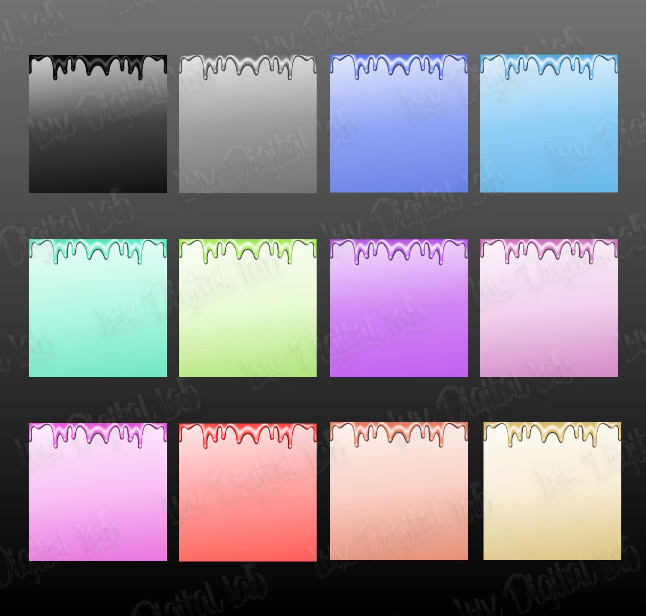 Gooey Drip Digital Paper - Etsy