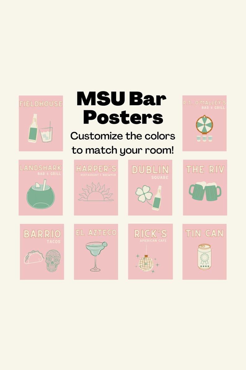 Michigan State Bar Posters - Etsy