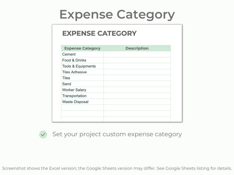 Project Cost Tracker | Project Management | Bookkeeping | Excel ...