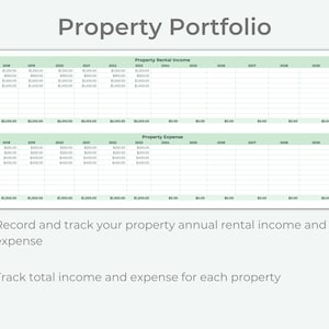 Rental Bookkeeping Spreadsheet | Rental Income & Expense | Rental ...