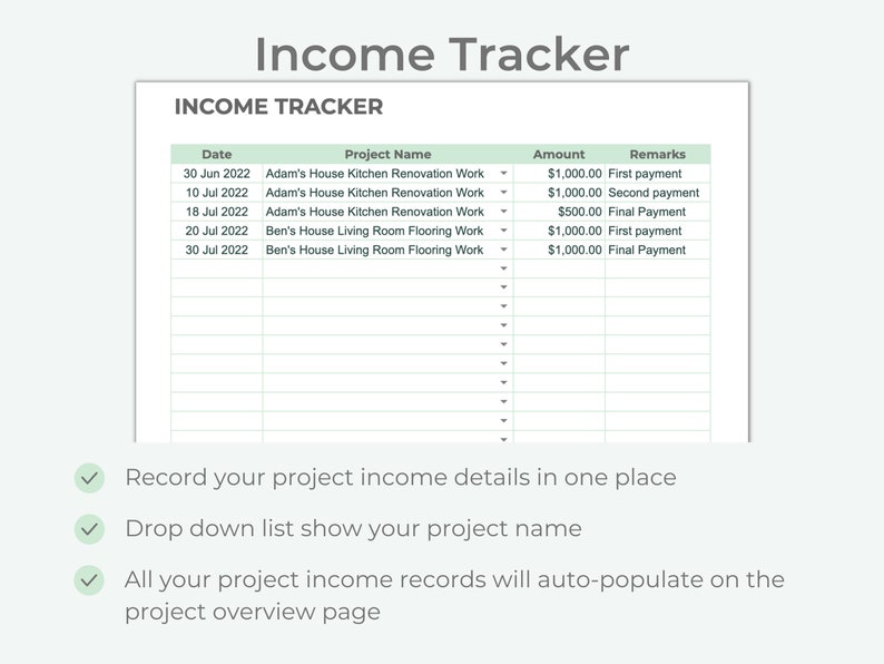 Project Cost Tracker Project Management Bookkeeping Google Sheets - Etsy Project Cost Tracker Project Management Bookkeeping Google Sheets - Etsy