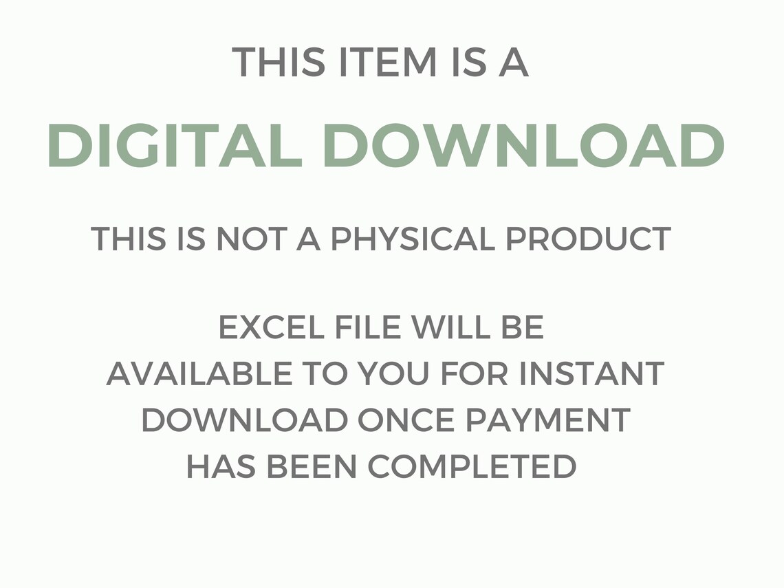 Invoice Tracker Spreadsheet Annual Invoice Tracker Invoice - Etsy