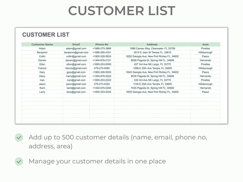 Periodic Service Record Tracker | Client Tracker | Maintenance Tracker ...